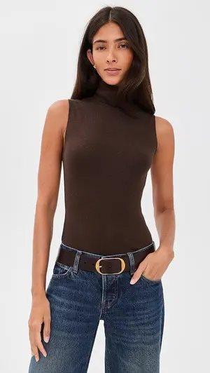 REFORMATION Colbie Knit Top - Mole