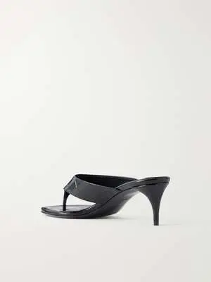 Alaïa Infra 55 Croc-effect Leather Sandals
