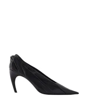 Khaite Eve 85 Leather Pumps - Black
