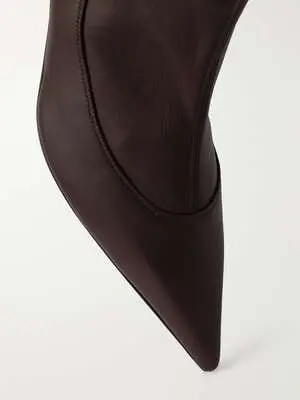 Khaite Valerie 55 Leather Ankle Boots