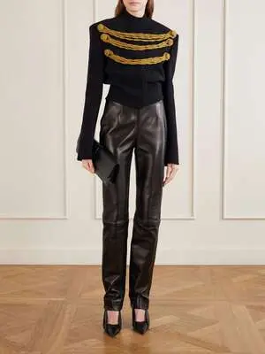 Khaite York Cord-detailed Crepe Jacket