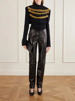 Khaite York Cord-detailed Crepe Jacket