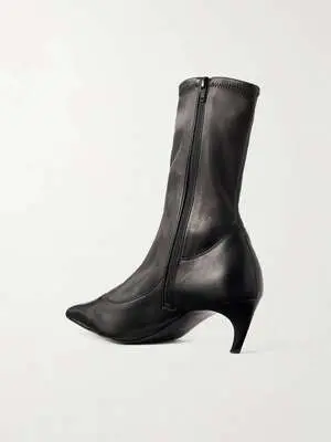 Khaite Valerie 55 Leather Ankle Boots