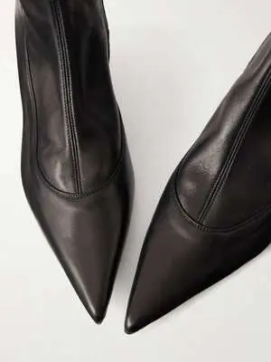 Khaite Valerie 55 Leather Ankle Boots