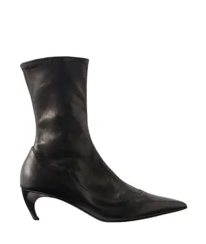 Khaite Valerie 55 Ankle Boots - Black