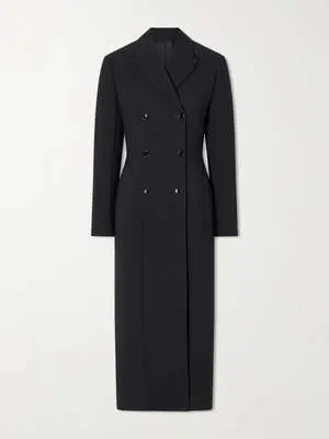 Alaïa Wool-blend Long Coat - Black
