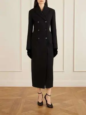 Alaïa Wool-blend Long Coat