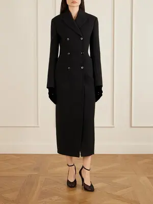 Alaïa Wool-blend Long Coat
