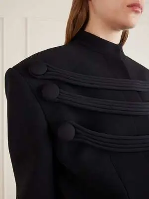 Khaite York Cord-detailed Crepe Jacket