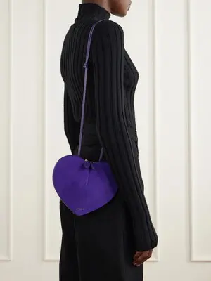 Alaïa Le Coeur Heart Shoulder Bag - Purple