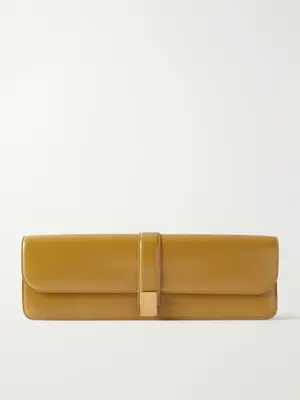 Khaite KHAITE Blake Leather Clutch Yellow