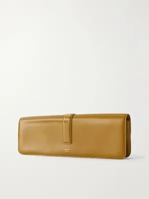 Khaite Blake Leather Clutch - Yellow