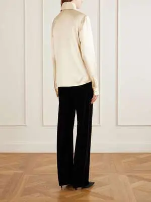 Khaite Ivy Satin Shirt