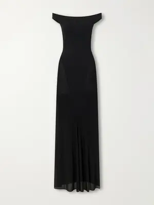 Alaïa Draped Jersey Midi Dress