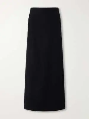 ALAÏA Wool-felt Midi Skirt