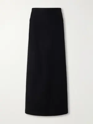 ALAÏA ALAÏA Wool-Felt Midi Skirt
