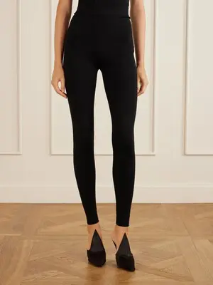 Alaïa High-rise Wool-blend Skinny-leg Pants