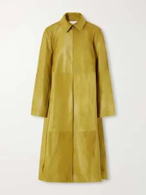 Alaïa Paneled Calf Hair Trench Coat