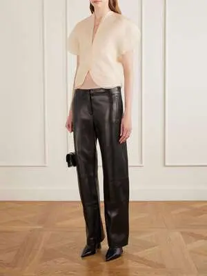 Khaite Briar Silk-organza Blouse - Ivory