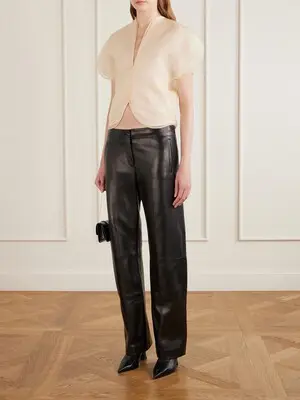 Khaite Briar Silk-organza Blouse - Neutrals
