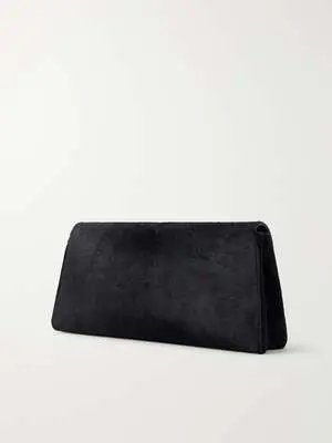 Khaite Audrey Calf Hair Clutch - Black