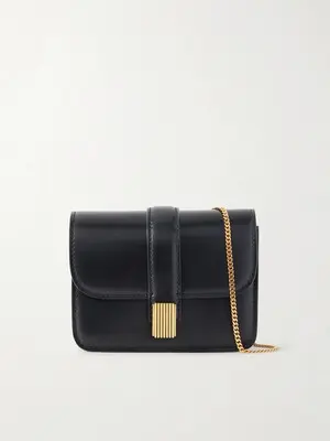 Khaite KHAITE Blake Leather Mini Shoulder Bag Black
