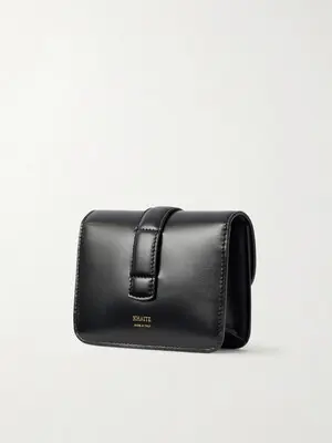 Khaite Blake Leather Mini Shoulder Bag - Black