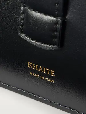 Khaite Blake Leather Mini Shoulder Bag - Black