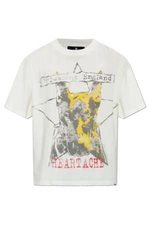 REPRESENT T-shirt With A Colorful Print - Cream