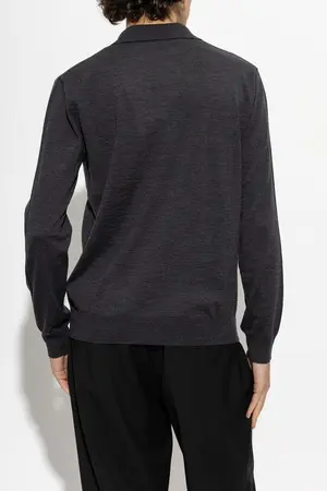 Valentino Garavani Wool Long-sleeve Polo