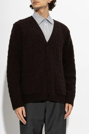 Valentino Garavani Wool Cable Knit Cardigan