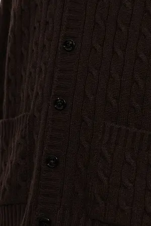 Valentino Garavani Wool Cable Knit Cardigan