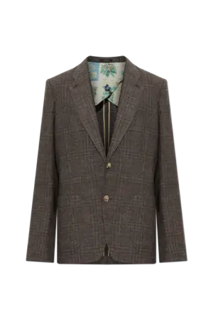 Paul Smith Blazer With Double Vent - Brown