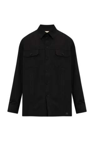 Valentino Garavani Cotton Overshirt - Black