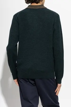 Paul Smith Wool And Silk Blend Long Sleeve Sweater
