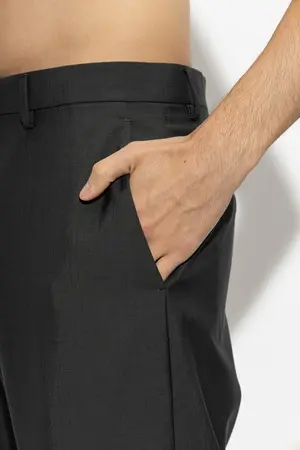 Valentino Garavani Wool Pleated Trousers