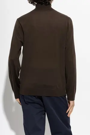 Paul Smith Wool Turtleneck With Embroidered Logo