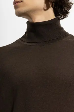 Paul Smith Wool Turtleneck With Embroidered Logo