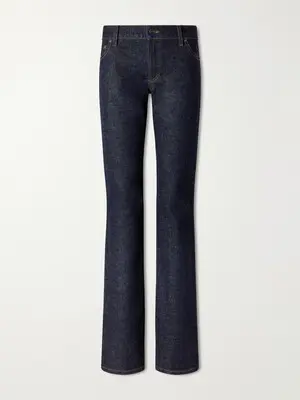 Khaite Conforti Mid-rise Bootcut Jeans - Blue