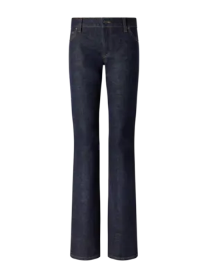 Khaite Conforti Mid-rise Bootcut Jeans - Blue