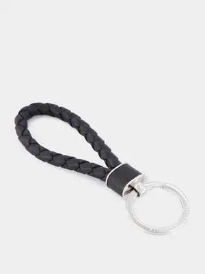 Bottega Veneta Intrecciato Leather Key Ring