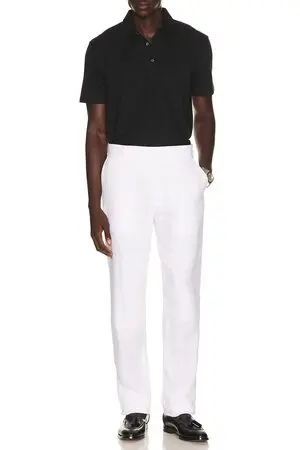 Ralph Lauren Purple Label Short Sleeve Polo Shirt In Black - Classic Black
