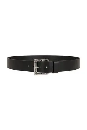 Ralph Lauren Purple Label Vacchetta Leather Belt - Black