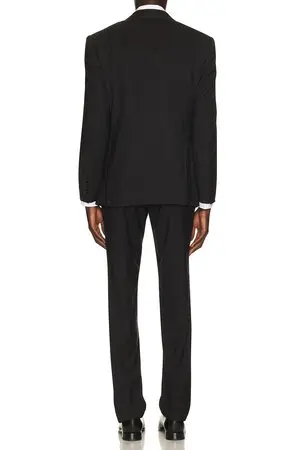 Ralph Lauren Purple Label Serge Suit In Blue - Black