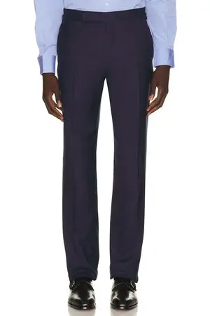 Ralph Lauren Purple Label Serge Suit In Blue