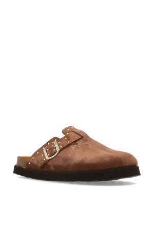 DR. SCHOLL'S SHOES Suede ‘beatriz Clog’ Slides
