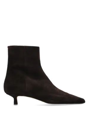 AeydĒ Suede Heeled Ankle Boots ‘sofie - Brown