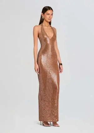 Retrofete Lolly Sequin Maxi Dress