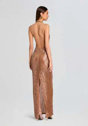 Retrofete Lolly Sequin Maxi Dress