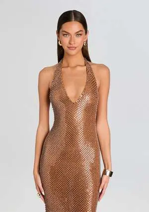 Retrofete Lolly Sequin Maxi Dress